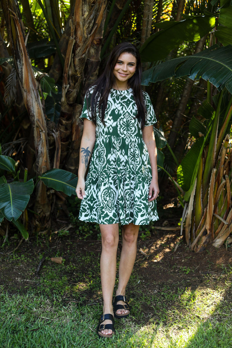 The Poppy Dress (Green) – Olive And Wilde SA